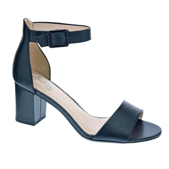 Sandales à talons - CLARKS - Deva Mae - Noir - Boucle de serrage ...