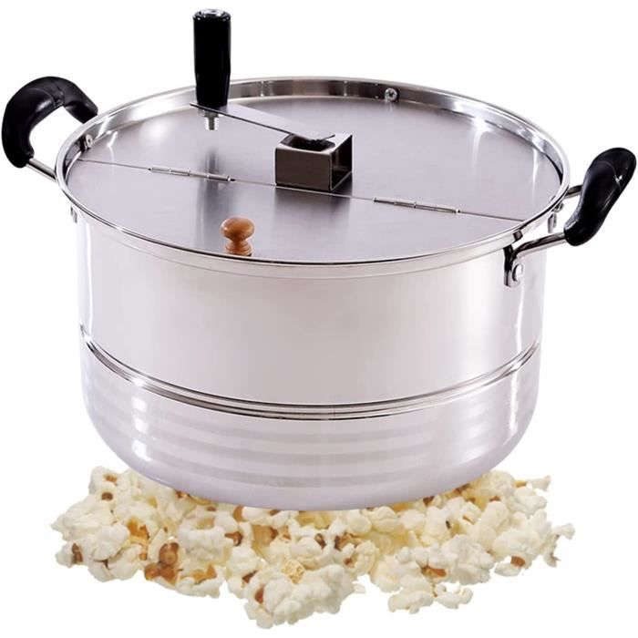 Mélangeur Manuel Popper Pot, Machine À Pop-Corn À Gaz Sur Cuisinière En ...