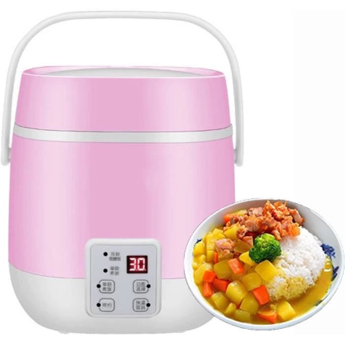 1.2L Mini Cuiseur À Riz À Vapeur Avec Doubles Pots Intérieurs Portable ...