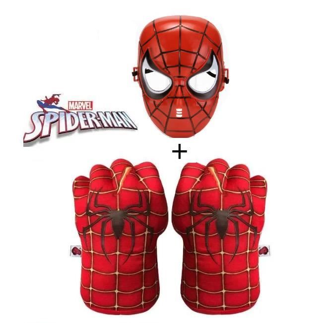 Masque + Paire de Gants Poing Spiderman Marvel - Cdiscount Jeux - Jouets
