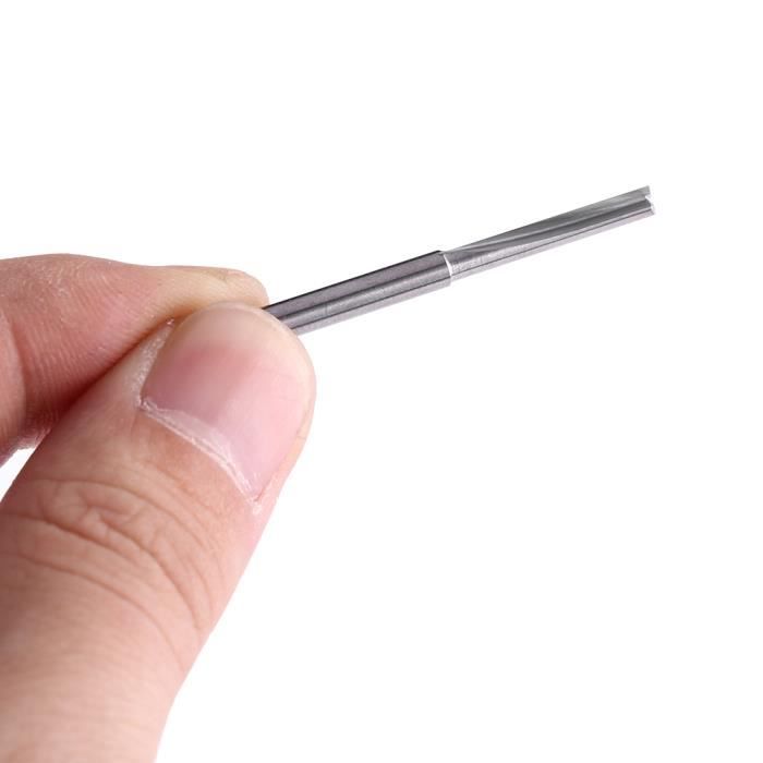 Shipenophy fraise en bout à Double cannelure 10 pièces 3.175mm fraise ...