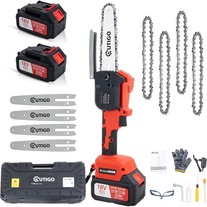 OUTIGO Tronçonneuse à batterie,Tronçonneuse, Tronçonneuse 6 pouces ...