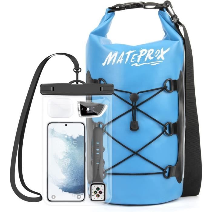 MATEPROX Sac Sec étanche 5L 10L 20L y Bag Sack avec Sangle réglable, Sac étanche pour Kayak ...