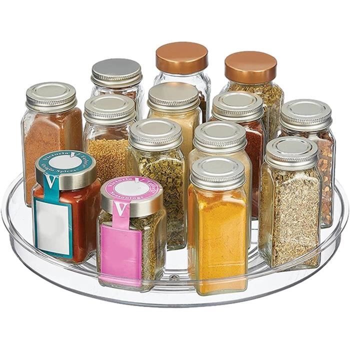 Organisateur D'Armoire À Plateau Tournant | Porte-Épices En Acrylique ...