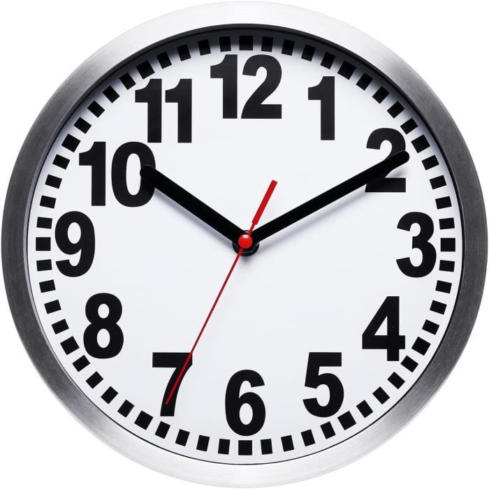 Horloge Murale Numérique Simple Blanche Décorative Pour Salon, Cuisine ...