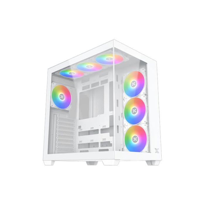 Boîtier d'ordinateur - Xigmatek - Aqua V Air ARGB - Blanc - RGB ...