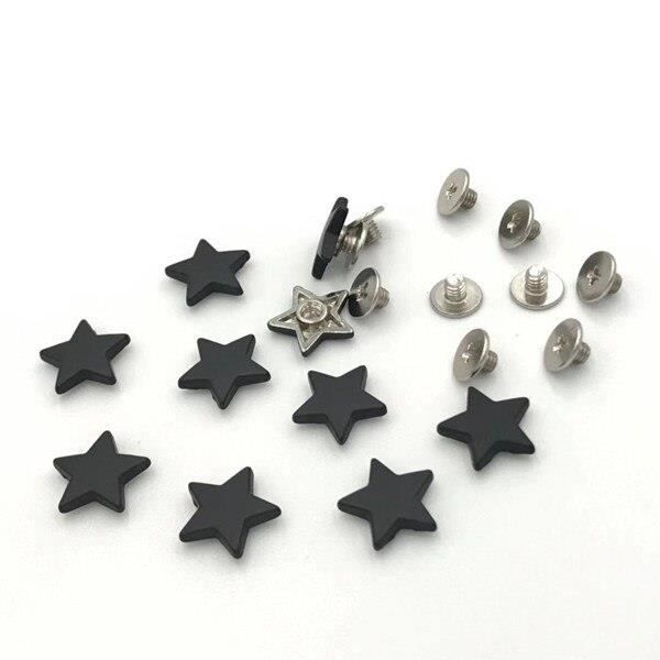 RIVET,black-12mm--Rivets à vis en étoile colorés de 12cm, 20 pièces ...
