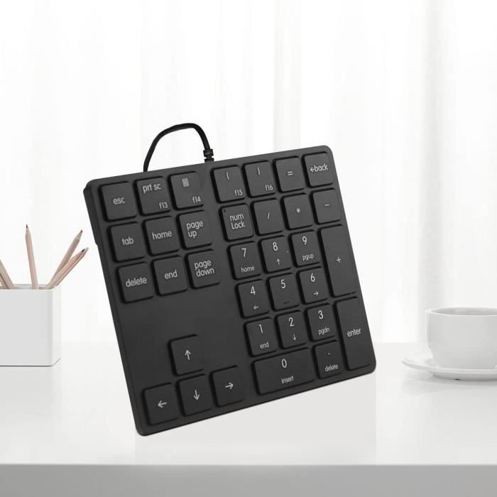 Numeric Keypad Wired Numpad 34 Touches Clavier Portable Usb Externe ...