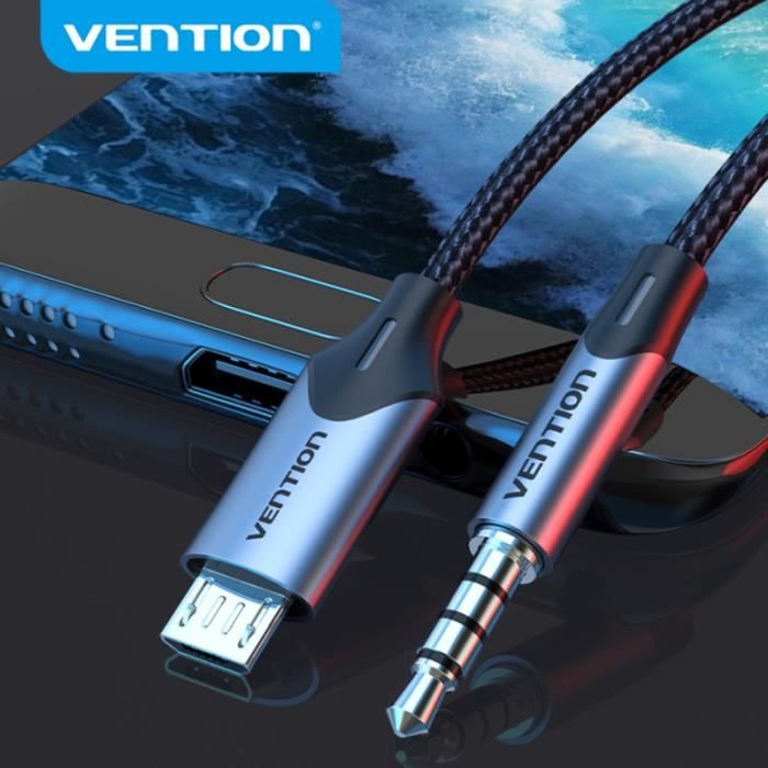 Micro Usb To 3.5mm 2m câble Audio Micro USB vers 35mm carte son Hi-Fi ...