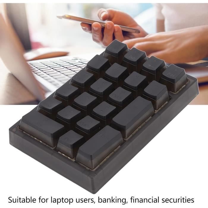Clavier Numérique À 21 Touches, Pavé Numérique Mécanique Ergonomique ...