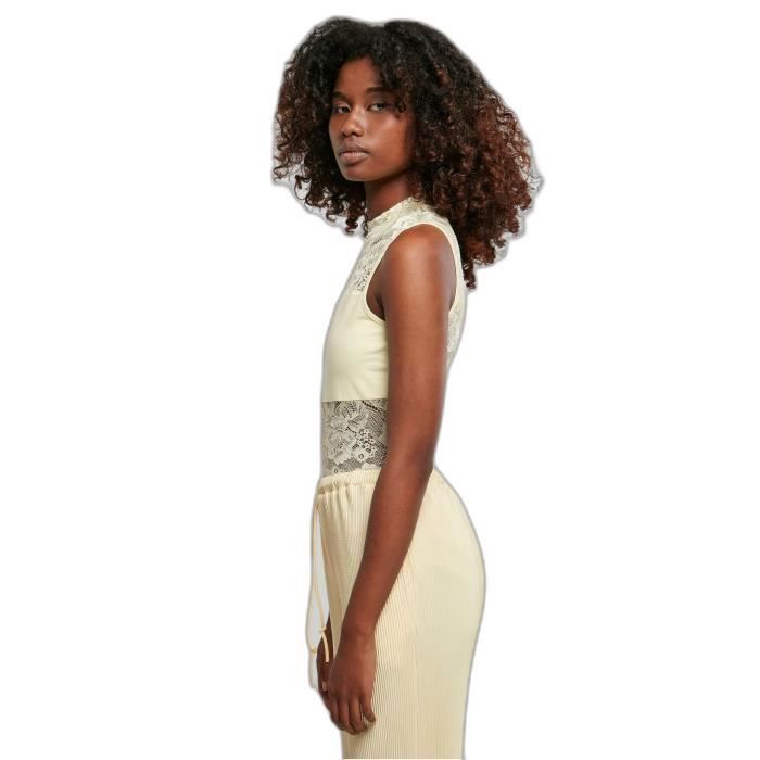 Body en dentelle - URBAN CLASSICS - Blanc - Col haut - Taille XL - Près ...