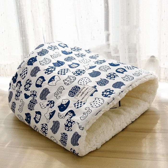 Lit chaud en tissu velours pour chats et chiens, hiver et automne ...