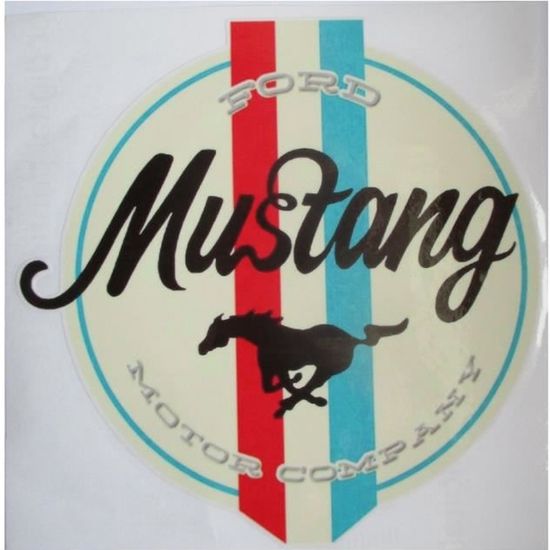 Autocollant - Ford - Mustang - Logo - 13x12 cm - Décoration intérieure ...