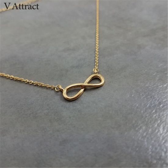 Chaine De Cou Vendue Seule DX67V V Attirer En Acier Inoxydable Longue Chaîne Collares Femme ...