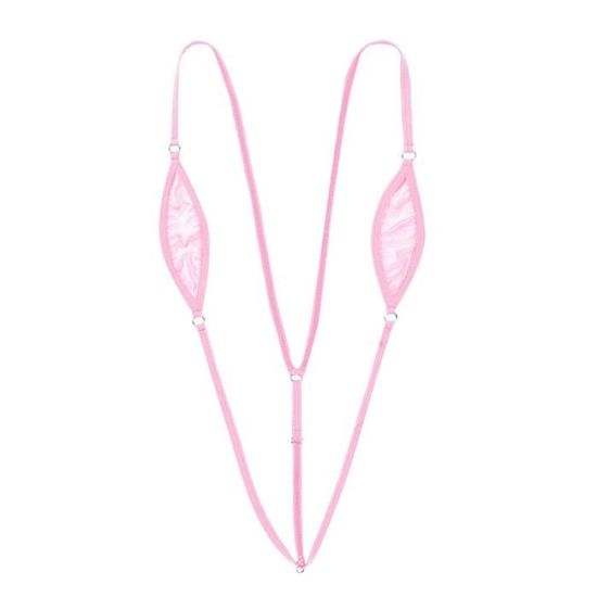 Maillot de bain une pièce pour femme,lingerie transparente,bretelles ...