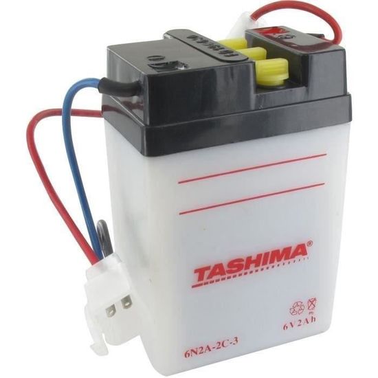 Batterie moto 6N2A-2C-3 6V 2Ah - Batterie(s) - Cdiscount Auto