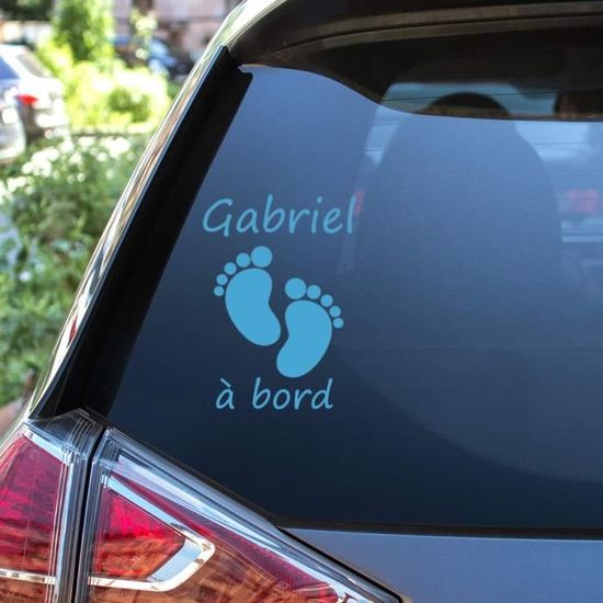 Stickers Prénom Personnalisé | Sticker Autocollant Bébé À Bord ...