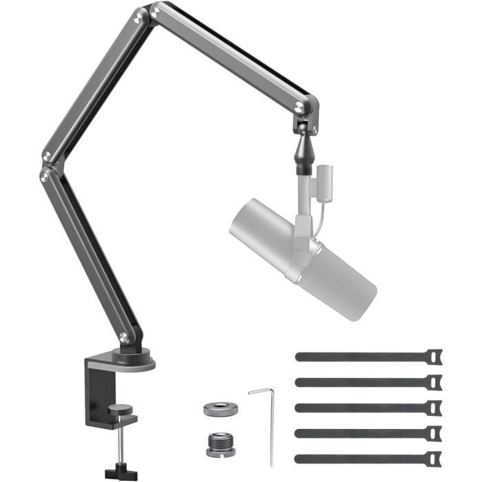 Bras de microphone en aluminium compatible avec RODE, Support de ...