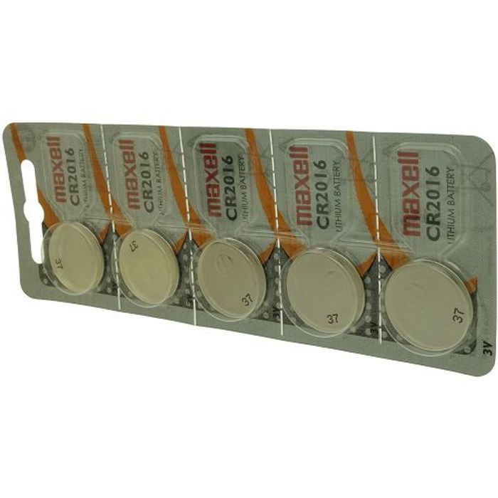 Pack de 5 piles maxell pour MAXELL CR2016 - Cdiscount Jeux - Jouets