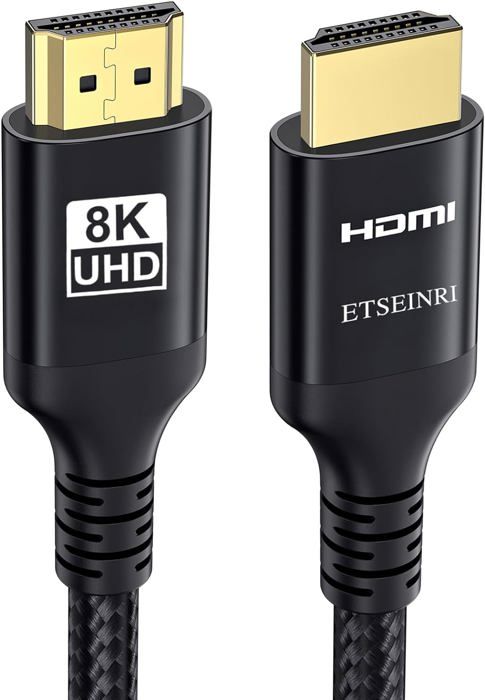 4K 8K HDMI 21 Cable 15M 48Gbps Haute vitesse Tress HDMI Cable 20 4K ...