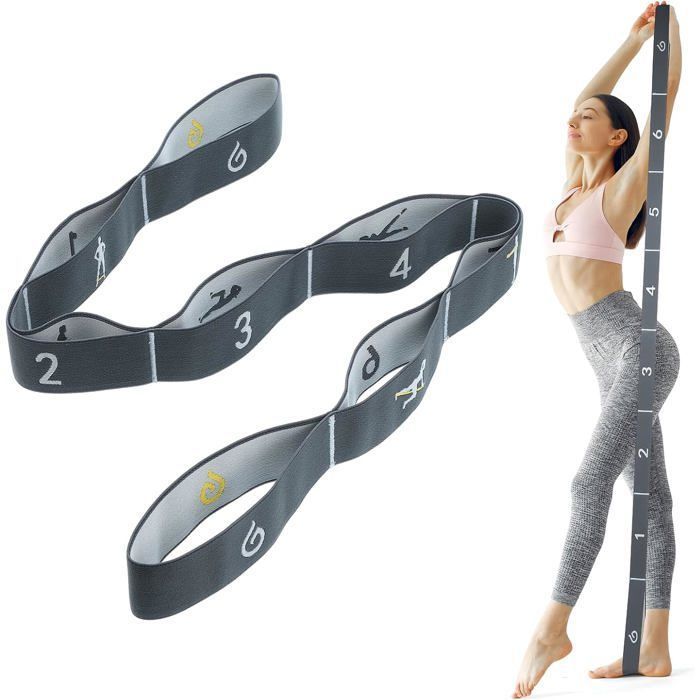Elastique Sport 8 Niveaux de Forces Bande Elastique Musculation, Bande ...