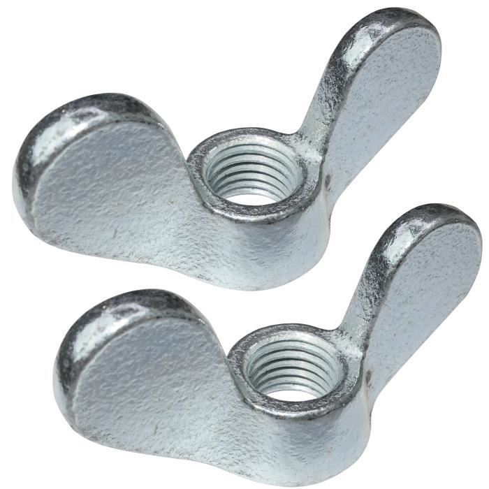 AERZETIX - Lot de 2 écrous papillons - écrous à ailettes - filetage M16 ... AERZETIX - Lot de 2 écrous papillons - écrous à ailettes - filetage M16 ...