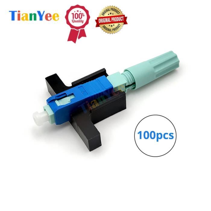 100 pièces upc-Connecteur rapide monomode SC UPC APC, outil FTTH, 58mm, LX58, longueur des ...