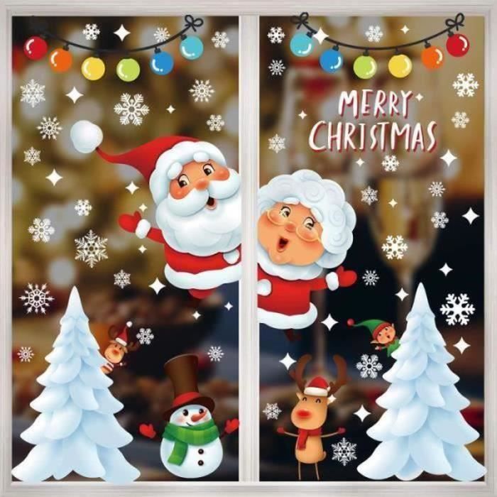 STICKERS DE NOEL STICKERS DE NOEL Noel Decoration Fenetre Autocollants ...