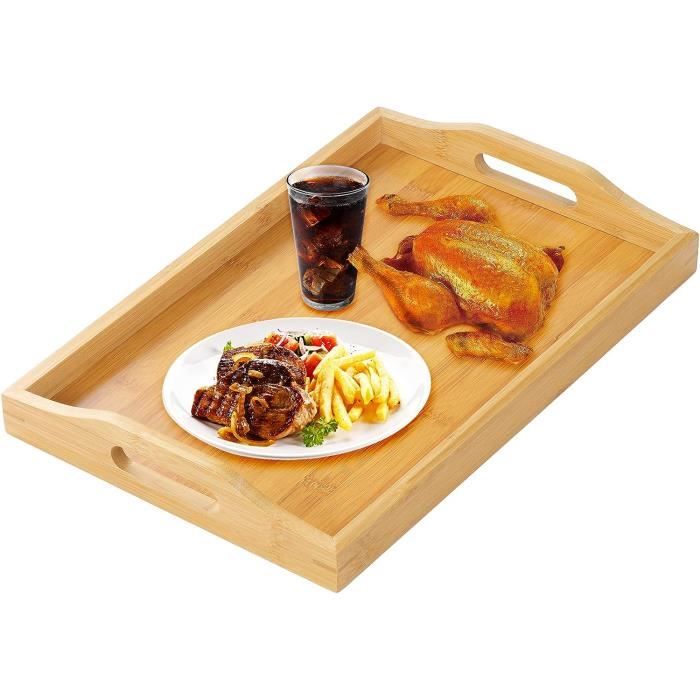 Plateaux De Service En Bambou,Plateau Service Rectangulaire Avec ...