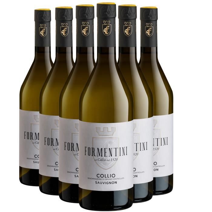 Collio Sauvignon Blanc 2022 - Lot de 6x75cl - Formentini - Vin DOC ...