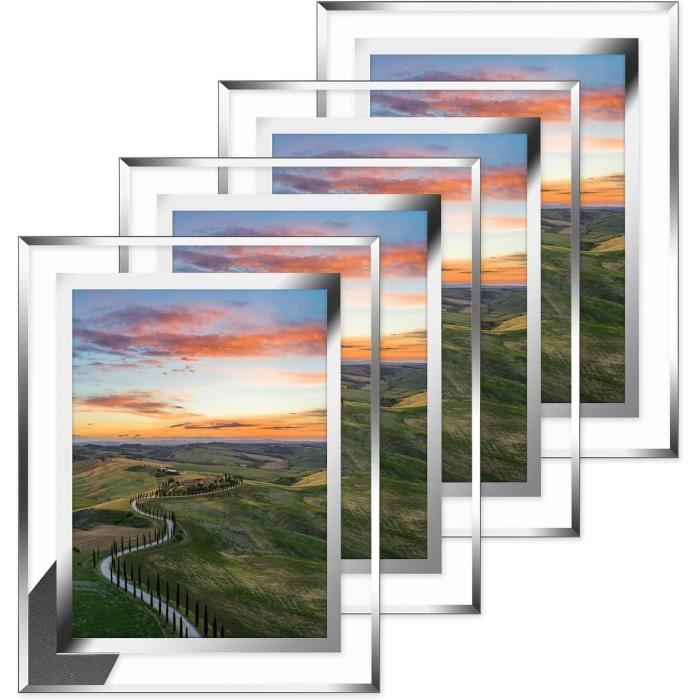 Cadre Photo - PLEXIGLAS TRANSPARENT - 13x18 cm - Lot de 4 - Sur Pied ...