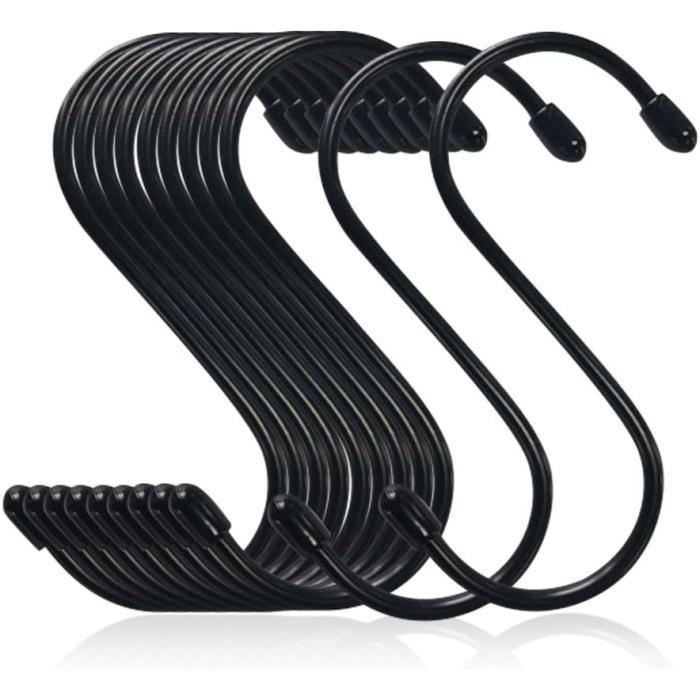 20 Pack S Shaped Hanging Hooks for Pans Pots Plants Bags Towels Mugs in ...