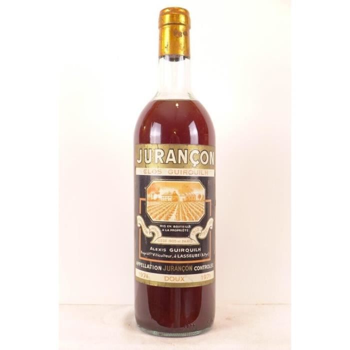 Jurançon clos guirouilh (b2) moelleux 1971 - sud-ouest - La cave Cdiscount