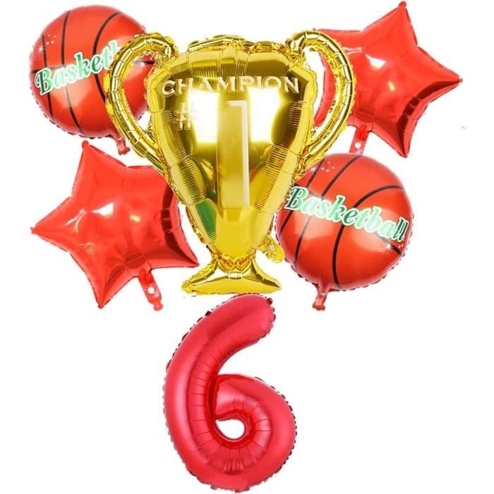 Ballon Basketball, Deco Anniversaire 6 Ans Enfants, Basketball Ballon 6 ...