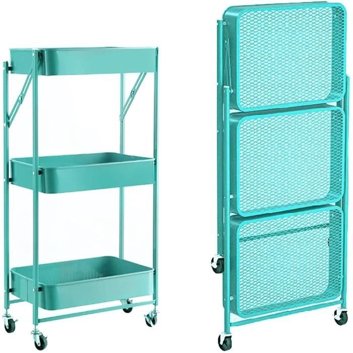 Chariot de Service Desserte,à 3 NiveauxChariot De Rangement Utilitaire ...
