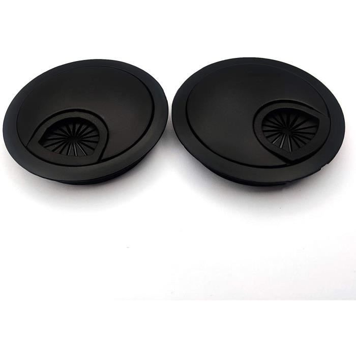 2 Pièces Couvercle de Trou de Câble, Passe Câbles Rond, Pas de Cable ...