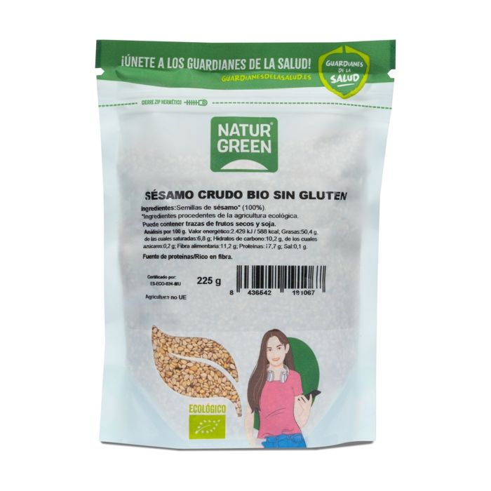 NATURGREEN - Sésame cru biologique 225 g - Cdiscount Au quotidien