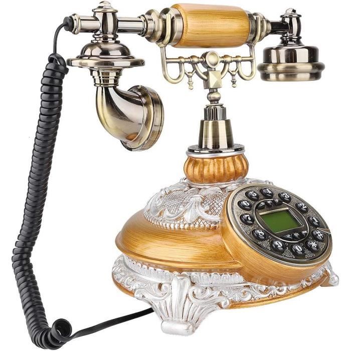 Téléphone De Bureau,Fonction De Rappel De Téléphone Fixe De Style Rétro ...