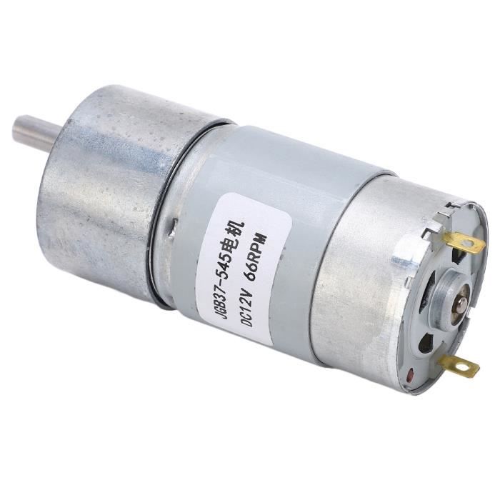 EJ.life Moteur Engrenage DC Anti-Choc Acier Alliage 66 Trs/min ...