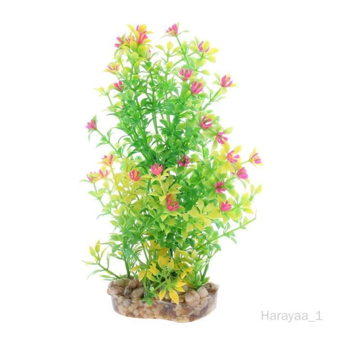 20x7cm Aquarium Plante artificiel Réaliste Ornement Réservoir 1A ...