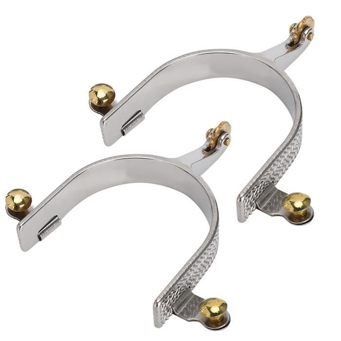 Éperons d'Équitation Occidentaux en Acier Inoxydable - OMABETA ...