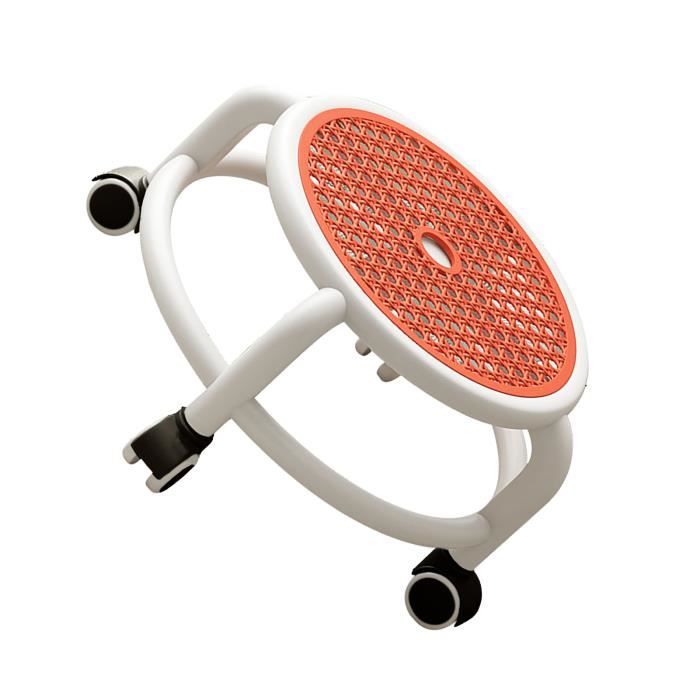 Qiilu siège à roulettes Tabouret bas roulant rond, confortable, roue ...