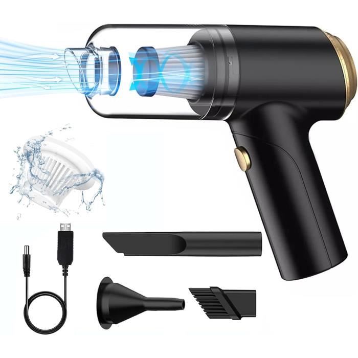 OKYUK Aspirateur à Main sans Sil, Aspirateur de Voiture 3 en 1, Mini ...