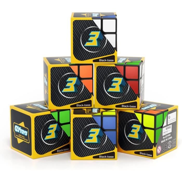 ROXENDA Qihang W Speed Cube, [Pack de 6] 3x3x3 56 mm Ensemble de Cubes ...