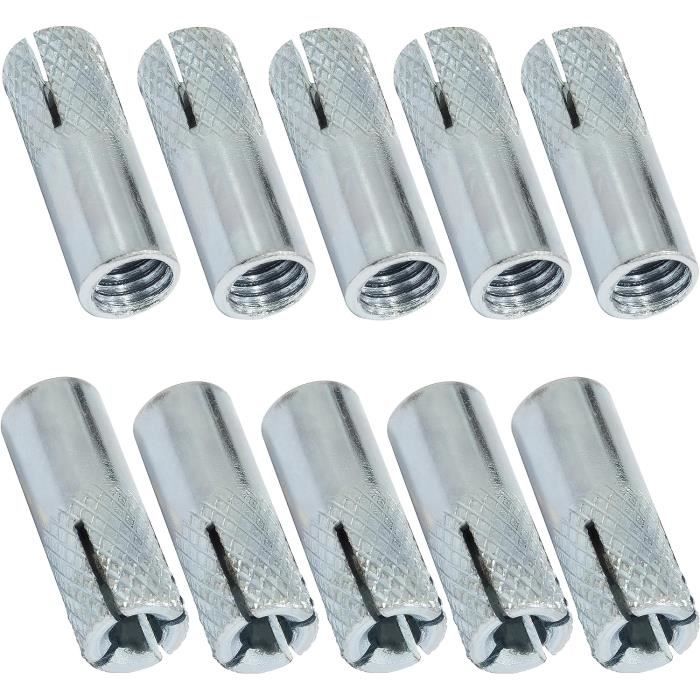 C67620 - Lot De 10 Chevilles D'Ancrage À Expansion Ø10X30Mm Pour Boulon ...