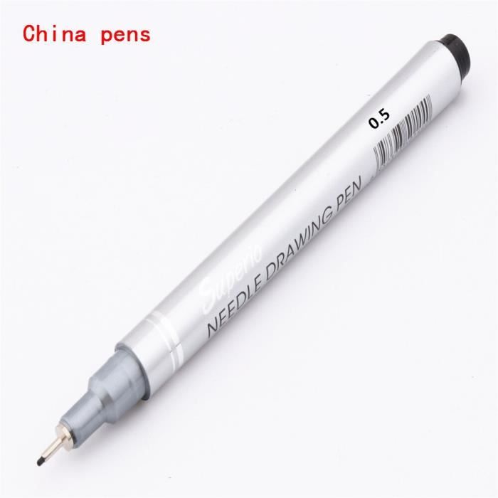 Stylo de couleur Graffiti,05--stylo de dessin à encre noire, encre ...