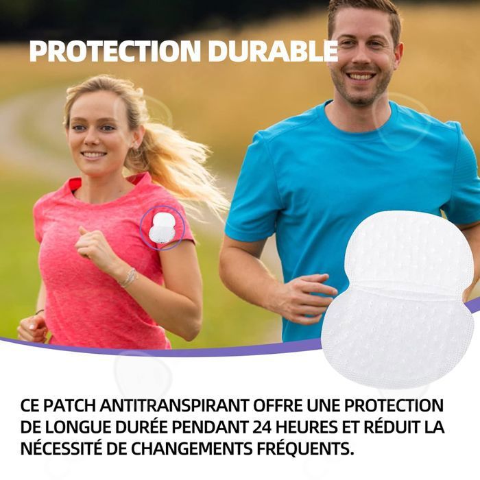 Kit de confort voyage PAS Patch anti transpiration 80pcs 12x11cm blanc ...