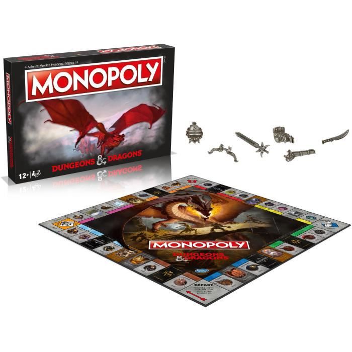 MONOPOLY - DUNGEONS & DRAGONS - Jeu de plateau - Cdiscount Jeux - Jouets
