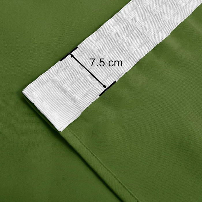 Lot De 2 Rideaux Opaques Avec Galon Fronceur, Occultants, Thermiques ...