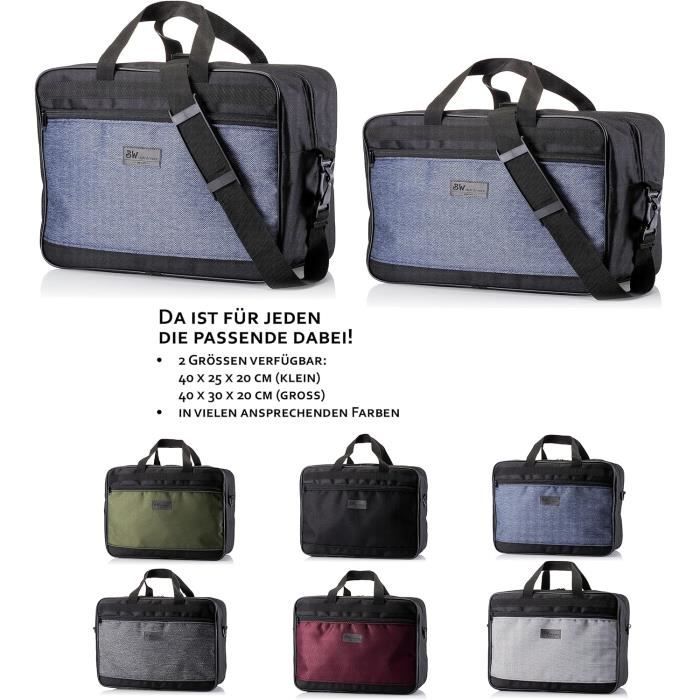 Sac de voyage BAMIW 40 x 20 x 25 40 x 30 x 20 cm, Noir (Mod.2 ...